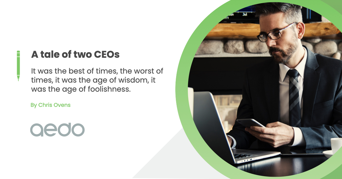 A tale of two CEOs - Aedo | Your Construction Data Team
